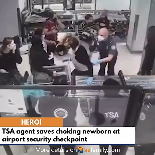 The newly-hired officer is being hailed as a hero after jumping into action when she saw a baby in distress. DETAILS: https://bit.ly/3Fok47G | azfamily 3TV CBS 5