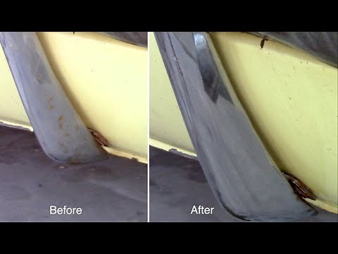 How to easily remove RUST STAINS on chrome with Coke