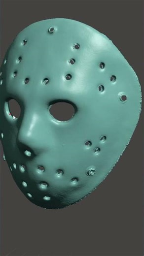 My 3D Printed Friday the 13th Mask #Shorts