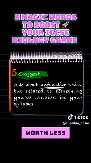 Cinco Palabras Clave en Preguntas de Biología IGCSE