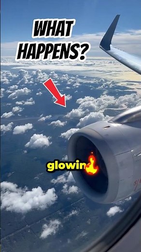 Why Jet Engines Glow Red Hot at Night