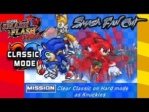 SSF2 Mods: SF Cut Classic Mode - Knuckles - Hard - No Stock Loss or Continues!