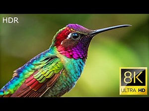 8K Calibri Bird Haven: Serene Nature Sounds and Landscapes #8k #birdwatching #birdphotography