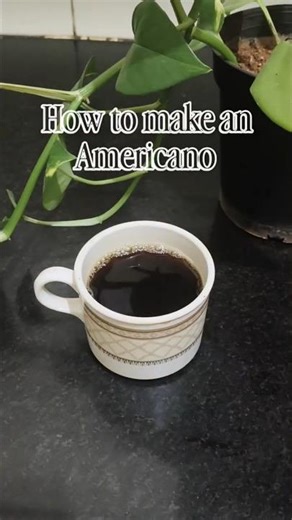How to make an Americano with instant coffee powder