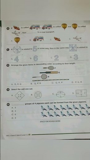 IMO Class 2 Mathematics Olympiad question paper for 2024-2025 / IMO Olympiad grade 2 /#shorts