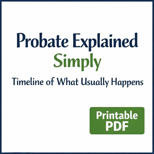 Probate Explained PDF Guide: Timeline, Steps, Printable Process Document - Etsy UK