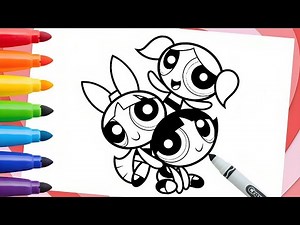 Coloring The Powerpuff Girls | Fun Coloring Pages For kids