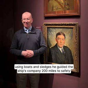 8.8K views · 153 reactions | Learn more about Antarctic explorer Sir Ernest Shackleton with our BSL tour guide John.  Find Shackleton's portrait on display in Room 25 on Floor 2. | National Portrait Gallery | Facebook