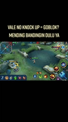 vale no knock up selalu di bilang goblok sama tim, padahal nih skill 2 yg damage kalau musuh ngumpul auto rata #mlbbid #valemlbbtiktok #mltutorial