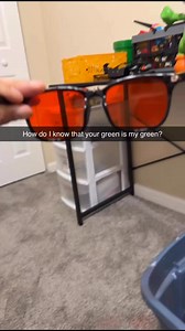 How do you know the same color red I’m looking at is the same color red you’re looking at? You don’t. You just know what you’ve always been told is red, and I know what I’ve always been told is red, and we both agree that it’s red. But that doesn’t mean it’s the same exact tint. Same with green. You could look at something through these glasses and it’s still green, but it’s not the same green I see. And it’s not about being colorblind. It’s about knowing that you don’t actually know for sure. Y