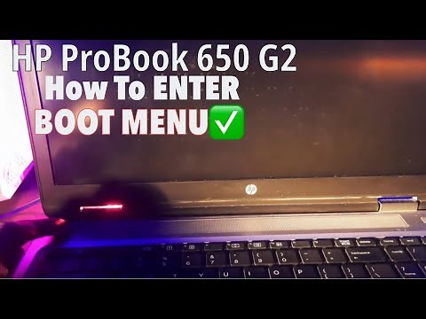 HP ProBook 650 G2 - How To Enter Boot Menu Options | hp probook 650 g2