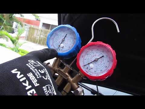 RECARGA/ADICION REFRIGERANTE EN AIRE ACONDICIONADO AUTOMOTRIZ CON MANOMETRO ESTANDAR