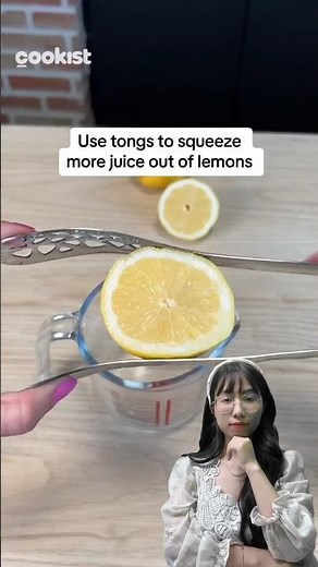 DIY Lemon Squeeze Made Easy With Tongs - A Kitchen Hack You Should Know!