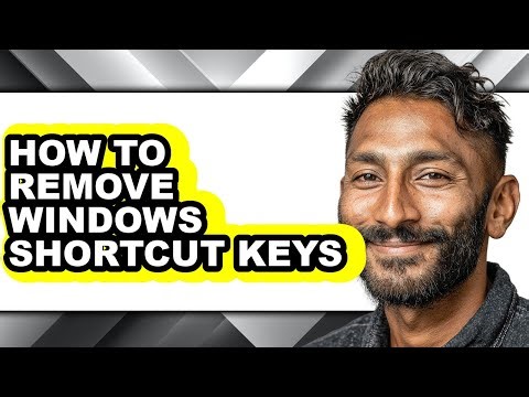 How to Remove Windows Shortcut Keys (updated)