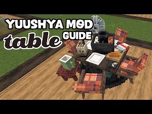 Filling a Table with the Yuushya Mod: Creative Minecraft Tutorial!