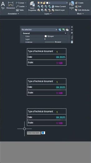 Autocad #38 GATTE - Global attribute edit #autocad #shorts