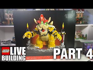 🔴 LIVE Building LEGO Super Mario 71411 The Mighty Bowser Part 5 | Epic Mario LEGO Build!