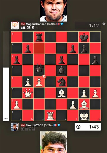 Alireza Firouzja vs. Magnus Carlsen: Live Chess Match