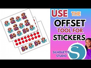 How To Use Offset Tool for Stickers in Silhouette Studio-For Beginners
