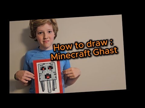 How to draw a Minecraft Ghast