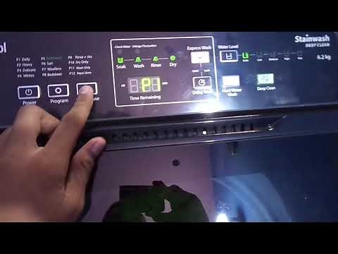 Fully automatic top load whirlpool washing machine demo