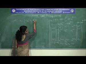 DFT AS A LINEAR TRANSFORMATION | V Sem | ECE | M1 |S2