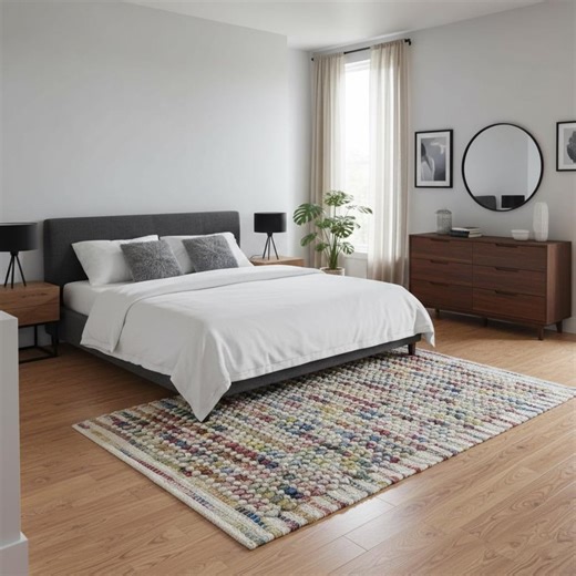 Hand Felted Wool Pebble Rug, Nature Inspired Earthy Decor, Custom Stone Floor Mat - Etsy UK