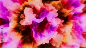 Carnation - 60fps Blossom-like Video Background Loop // A complex evolving animated loop that is reminiscent of a blossom. Very colorful, multicolored, a bit eery, and strangely beautiful.