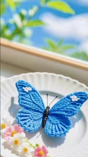 Blue Butterfly Crochet Pattern