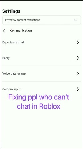 go to more and click settings and click privacy and click communities and click experience chat