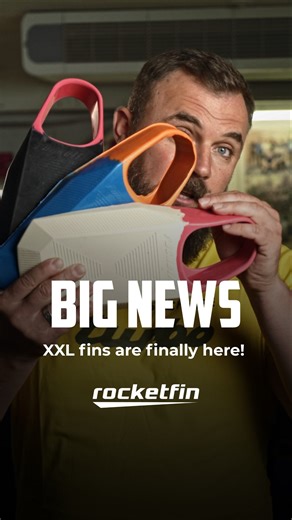 Rocketfin on Instagram: "New level — new size 💪 XXL Rocketfin fins are built for strength, endurance, and total control in the water. Perfect for underwater rugby and training"