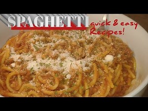 How to make SPAGHETTI : Quick & Easy Recipes!