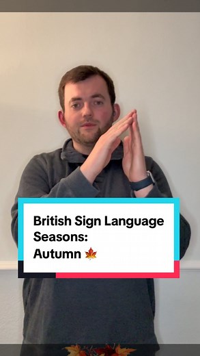 2.7K views · 277 reactions | Autumn, cooler and vivid in colour Today’s new Sign in British Sign Language is: #Autumn # Did you know that in British Sign Language (BSL), the sign for Autumn mimics the falling of leaves? Why not try it out and share this with a friend? Let’s make BSL more accessible for everyone! 蘭 #BSL #BritishSignLanguage #SignLanguage #Accessibility #LearnBSL | The Deaf Chef | Facebook
