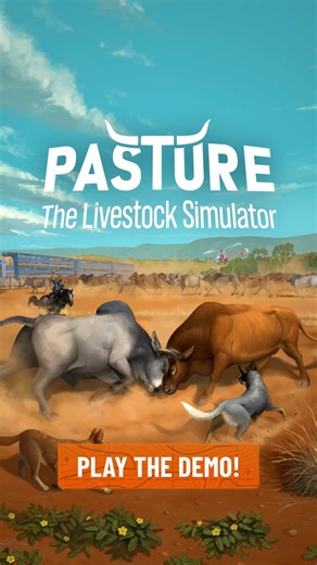 Pasture: The Livestock Simulator on Instagram: "The Pasture Demo is available now! Do you have what it takes to be a cattle farmer? Muster and manage thousands of cattle in the rugged Australian Outback, solo or with some mates in this demo. Play now on Steam! https://linktr.ee/PlayPasture #playpasture #gaming #pasturethelivestocksimulator #saltygames #helicopter #horse #simulator #cattle #farming #farmlife #agriculture #cowboys"