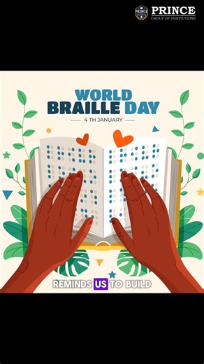 PRINCE GROUP OF INSTITUTIONS on Instagram: "✨ World Braille Day ✨ Celebrating the power of touch, the beauty of inclusion, and a language that gives voice to millions. 📖🤍 Accessibility is a right, not a privilege. #WorldBrailleDay #InclusiveWorld #AccessibilityForAll #BrailleMatters #EqualAccess"