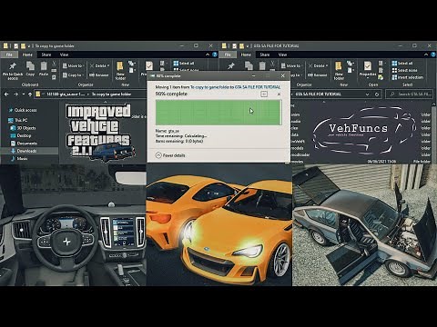 GTA San Andreas : Tutorial Installed - ImVehFT , VehFuncs , Active Dashboard & Vehicles Essentials