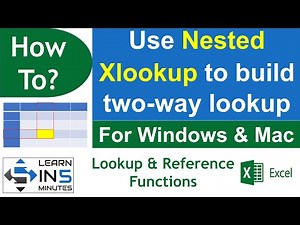 How to use Nested Xlookup to build two-way lookup in Microsoft Excel | Learn in 5 Minutes