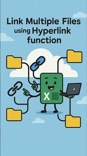 link multiple files using hyperlink function in Excel #excel #spreadsheetmagic