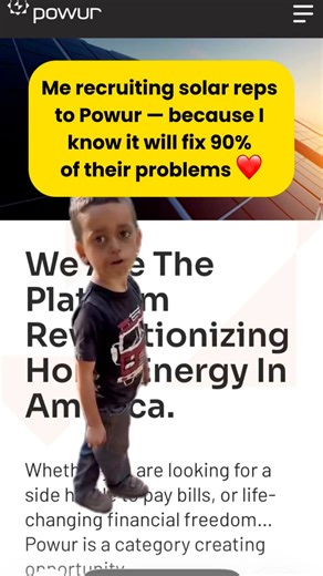 I recruit people to Powur for one reason. It solves real problems for real solar professionals. If you want a serious upgrade for your career, income, and quality of work, reach out and I will show you something you didn’t know existed in home solar. ❤️ #solarsales #SolarJobs #RemoteSales #salesjobs #workfromanywhere | Tom Cotter