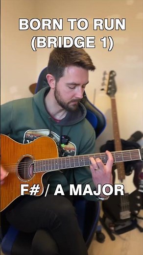 Born To Run by Bruce Springsteen Guitar Lesson Part 1 #acousticcover #guitarlesson #howtoplayguitar