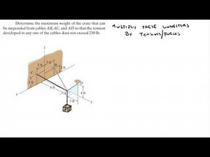 Determine the maximum weight of the crate that can be suspended