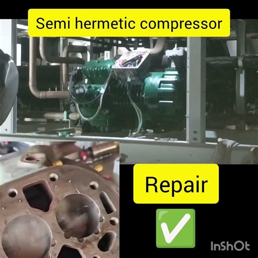 semi hermetic compressor Repair / #semihertürk #compressor #bitzer #troubleshooting #servicecenter