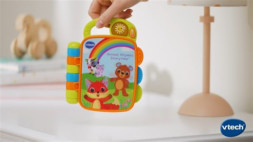 1.8K views |  Go on a musical journey with Animal Rhymes Storytime! 力 Sing along to nursery rhymes with cute forest and farm animals, and explore four pages with textured tabs to help little ones practice fine motor skills as they flip through!  Available now at Toys“R”Us! #ToysRUs #ToysRUsPH #Vtech | Toys"R"Us Philippines | Facebook