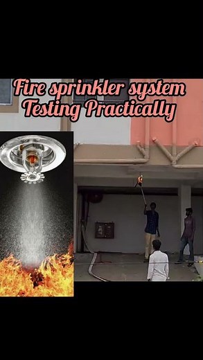 Fire Sprinkler Testing Demo | Safety Equipment Practical|Real Fire Sprinkler Test