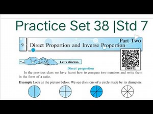 Practice Set 38 | L-9 Direct & Inverse Proportion | Std 7 Maths