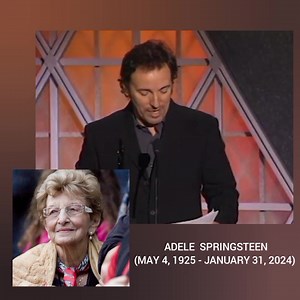 15K views · 289 reactions | Rest in peace, Mama Springsteen. This is Bruce Springsteen's speech when He was inducted into the Rock N Roll Hall of fame. Bruce started His speech by thanking His mother for borrowing the money to bu Him a $60 guitar and also dedicated the award to her "This is yours tonight, take it home as a small return on the investment you made your son". Thanks for your love mama springsteen 欄 | E Street Nation | Facebook