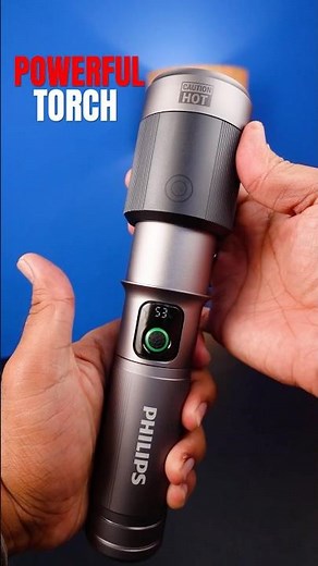 Powerful Torch with Long Battery Backup 🔋 Philips 4500mAh LED Torch 🔦⚡