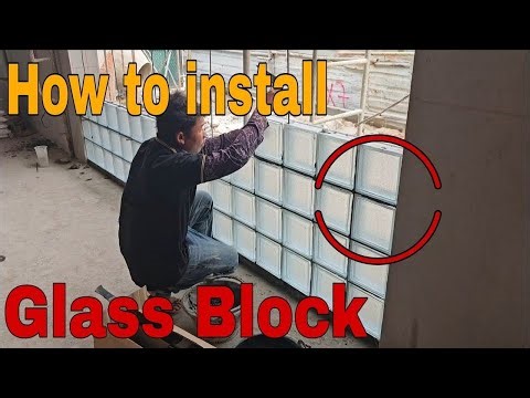 How to Install Glass Block Step by Step | វិធីដំឡើងឥដ្ឋកញ្ចក់ ងាយៗ
