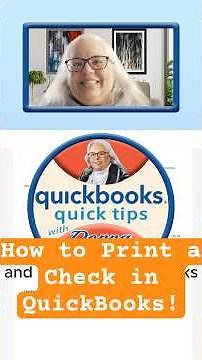 How to Print a Check in QuickBooks! #shorts