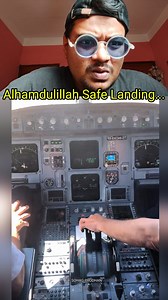 1.2M views · 100K reactions | Alhamdulillah - Safe Landing... Skilled pilot Ever..☠️ #Amazing #BMW #trending #viral #reels #review #videoreview #reviewvideo #crashlanding #plane #landing #runway #systemhang #pilot #plane | Sohag Prodhan | Facebook